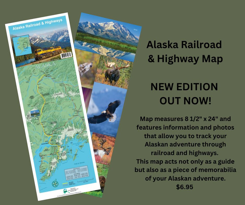 Alaska Railroad & Highway Map - New Edition! - Captain's Nautical Books ...
