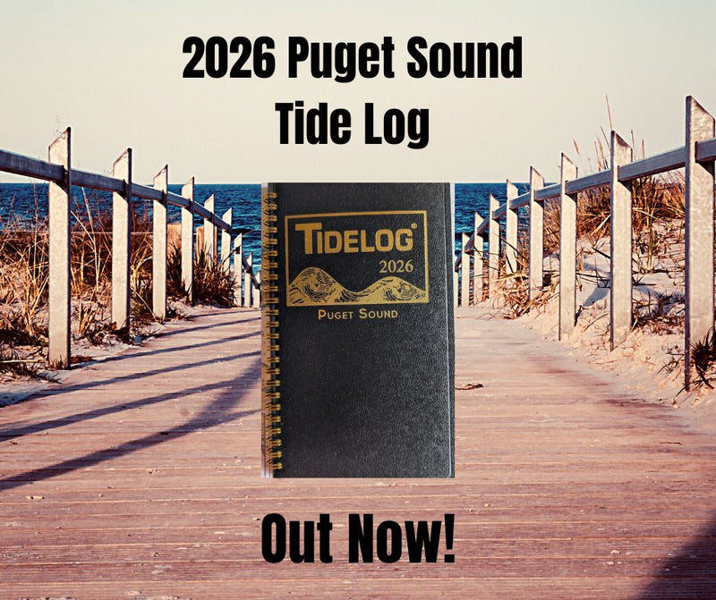 NEW 2026 Puget Sound TIDELOG Out Now! - Captain's Nautical Books & Charts