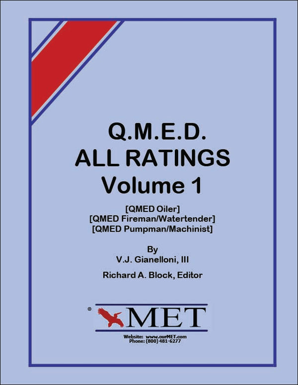 QMED All Ratings Volume 1 - Captain's Nautical Books & Charts