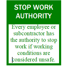 S-389 Stop Work Authority - Captain's Nautical Books & Charts