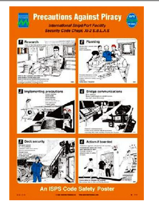 S- 369 Precautions Against Piracy Poster - Captain's Nautical Books ...