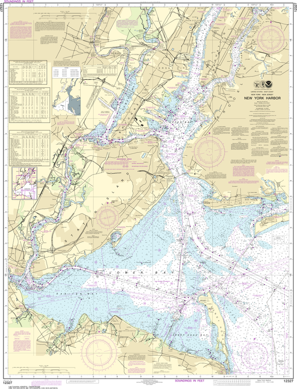NOAA Chart 12327: New York Harbor - Captain's Nautical Books & Charts