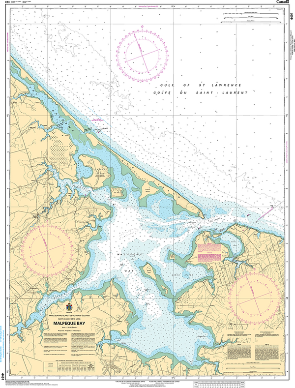 CHS Chart 4491: Malpeque Bay - Captain's Nautical Books & Charts