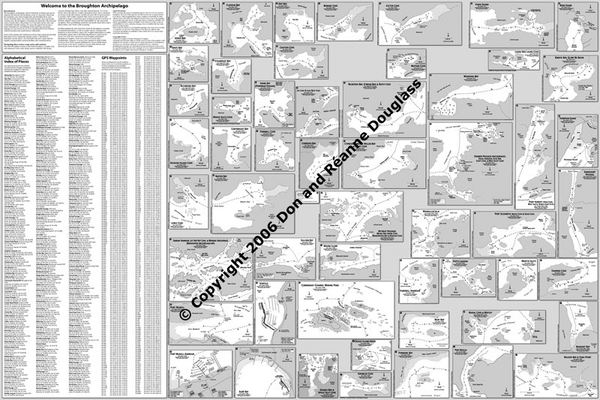 Broughton Archipelago and West Johnstone Strait Route Planning Map ...