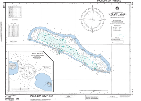 NGA Chart 81511: Ujelang Atoll (Arecifos or Providence) (Marshall Isla ...