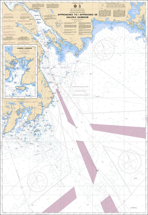 CHS Chart 4237: Approaches to/Approches au Halifax Harbour - Captain's ...