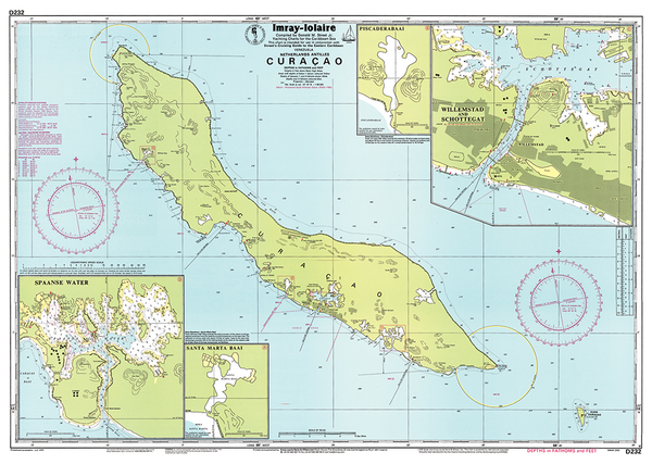 Imray Caribbean Chart D232: Curaçao - Captain's Nautical Books & Charts