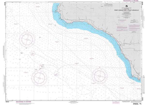 NGA International Chart 18723: Point Conception to Point Arguello ...