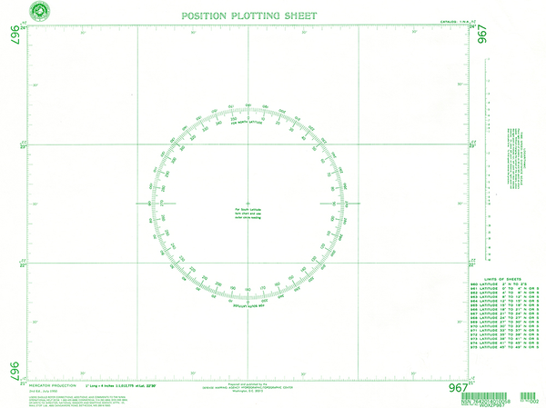NGA Chart 967: Plotting Chart 967 - Captain's Nautical Books & Charts