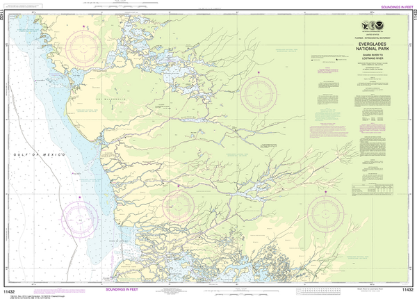 NOAA Chart 11432: Everglades National Park: Shark River to Lostmans ...