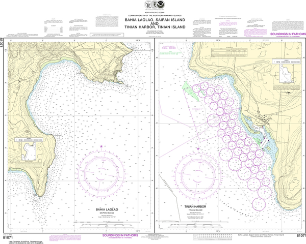 NOAA Chart 81071: Commonwealth of the Northern Mariana Islands ...