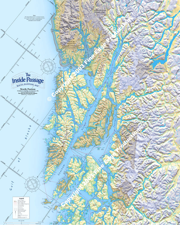 Inside Passage Route Planning Map North Portion Don & Réanne Douglass ...