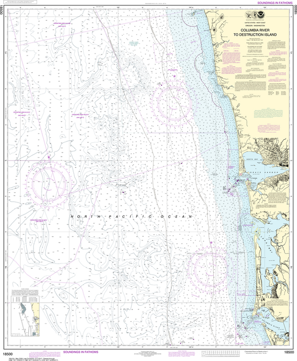 POD NOAA Charts For the the Pacific Coast: Columbia River Tagged ...