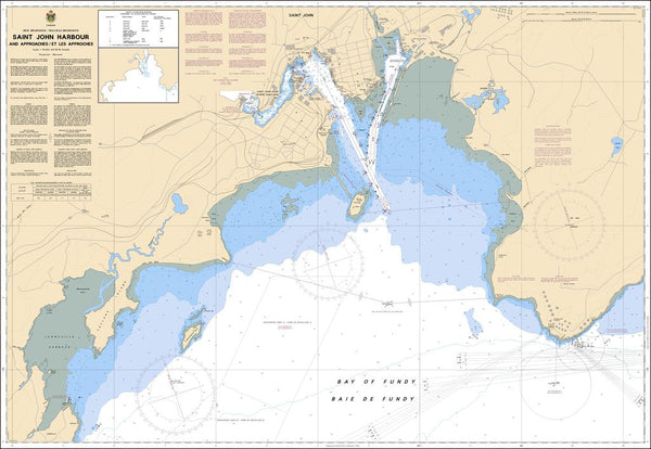 CHS Chart 4117: Saint John Harbour and Approaches/et les approches ...