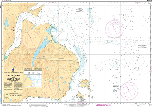 CHS Chart 5061: Amiktok Island to/à Osborne Point - Captain's Nautical ...
