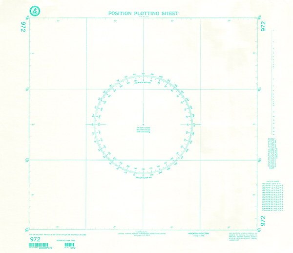 NGA Chart 972: Plotting Chart 972 - Captain's Nautical Books & Charts