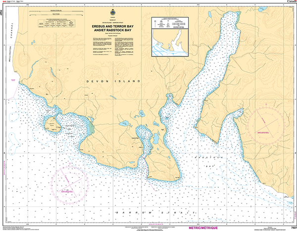 CHS Chart 7527: Erebus and Terror Bay and/et Radstock Bay - Captain's ...