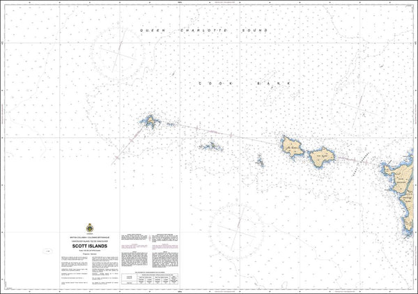CHS Chart 3625: Scott Islands - Captain's Nautical Books & Charts