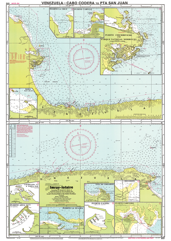 Imray Caribbean Chart D21: Carenero to Punta San Juan - Captain's ...