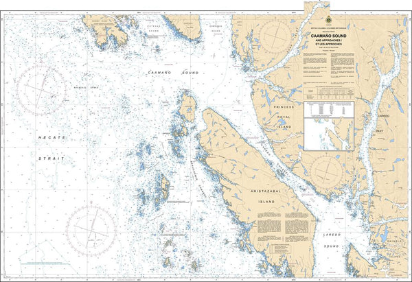 CHS Chart 3975: Caamaño Sound and Approaches/et les approches - Captain ...