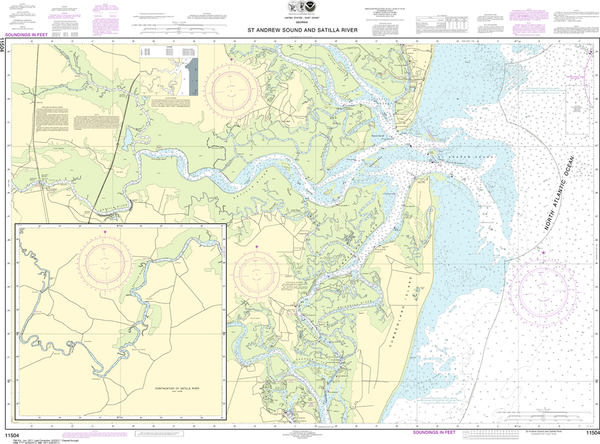NOAA Chart 11504: St. Andrew Sound and Satilla River - Captain's ...