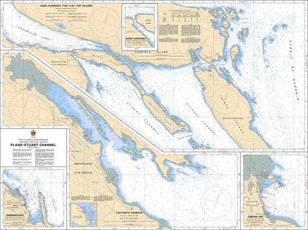 CHS Chart 3475: Plans - Stuart Channel - Captain's Nautical Books & Charts