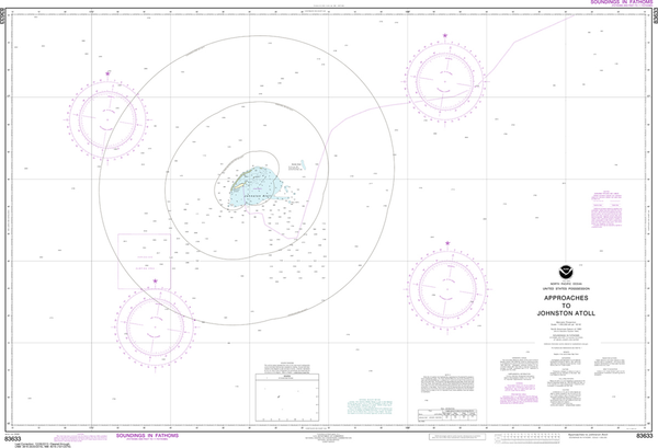 NOAA Chart 83633: U.S. Possession: Approaches to Johnston Atoll ...