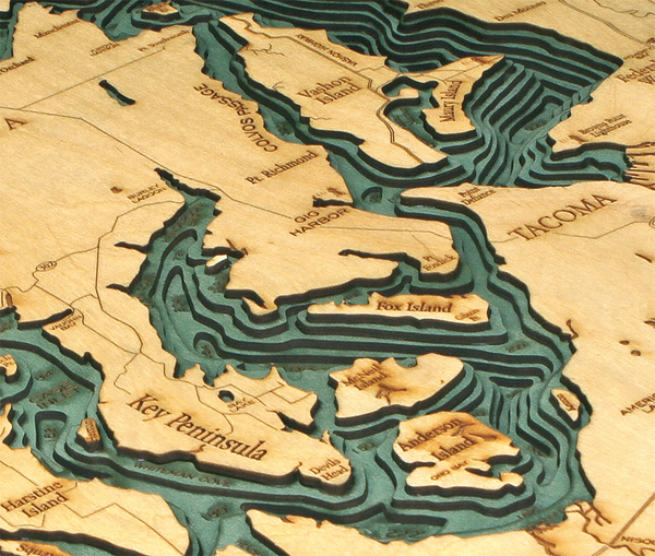 WoodChart of Puget Sound, Washington - Captain's Nautical Books & Charts