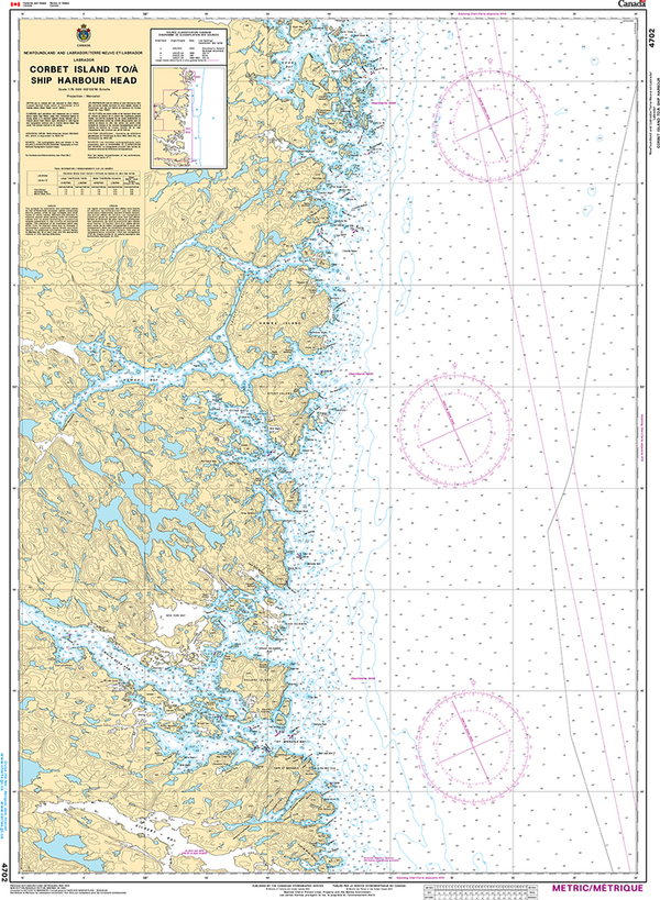 CHS Chart 4702: Corbett Island to/à Ship Harbour Head - Captain's ...