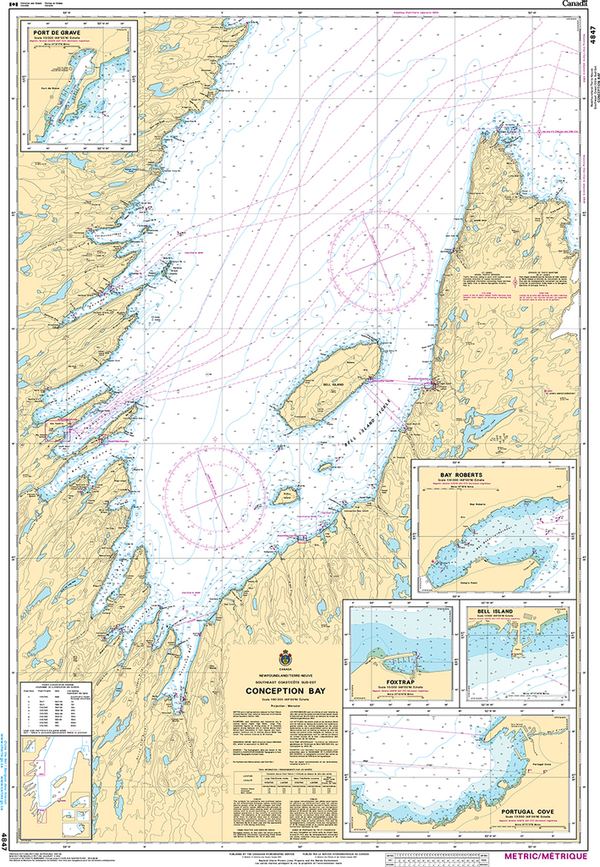 CHS Chart 4847: Conception Bay - Captain's Nautical Books & Charts