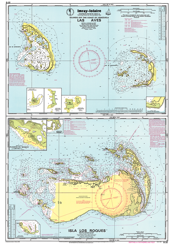 Imray Caribbean Chart D22: Isla Los Roques / Las Aves - Captain's ...