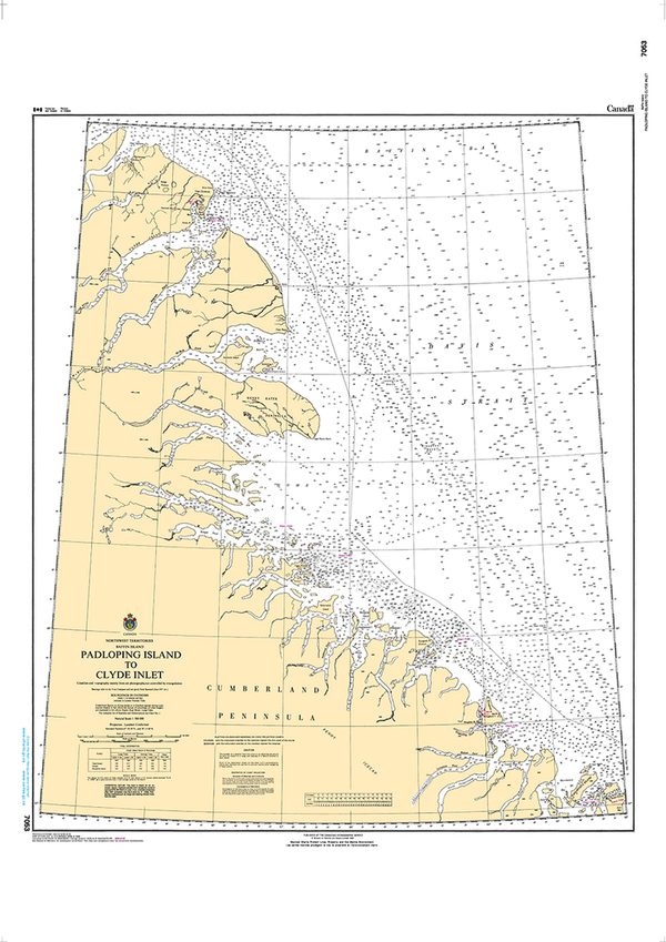 CHS Chart 7053: Padloping Island to Clyde Inlet - Captain's Nautical ...