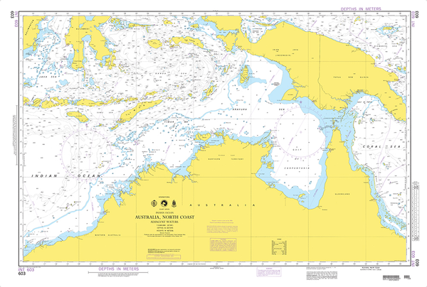 NGA International Chart 603: Australia, North Coast-Adjacent Waters ...