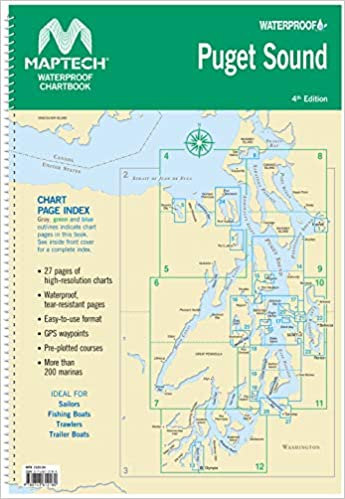 Waterproof Chartbook: Puget Sound - Richardson's Maptech - Captain's ...