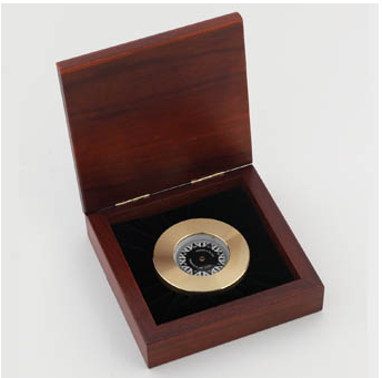 Elegant Wooden Box for Chart Weight - Captain's Nautical Books & Charts
