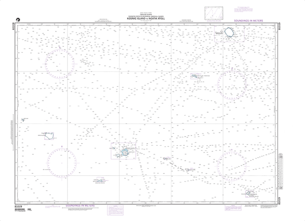 NGA Chart 81019: Kosrae Island to Ngatik Atoll - Captain's Nautical ...