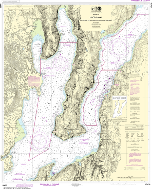 POD NOAA Charts for the Pacific Coast: North Washington & Puget Sound ...