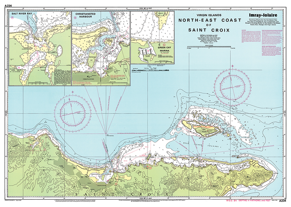 Imray Caribbean Chart A234: Northeast Coast of St Croix - Captain's ...