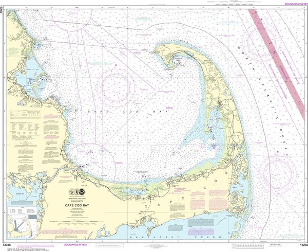 NOAA Chart 13246: Cape Cod Bay - Captain's Nautical Books & Charts
