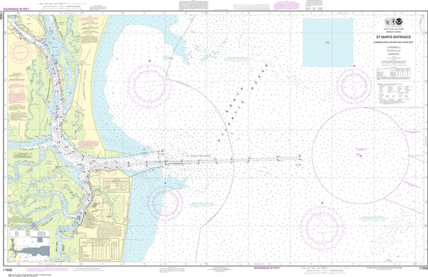 NOAA Chart 11503: St. Marys Entrance: Cumberland Sound and Kings Bay ...