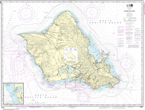 NOAA Chart 19357: Island of O'ahu, Barbers Point Harbor - Captain's ...