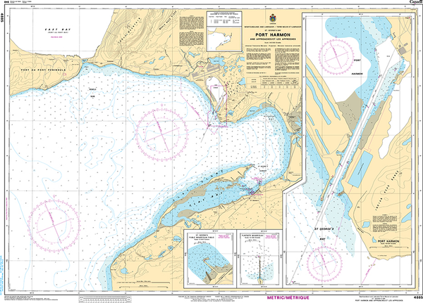 CHS Chart 4885: Port Harmon and Approaches/et les approches - Captain's ...
