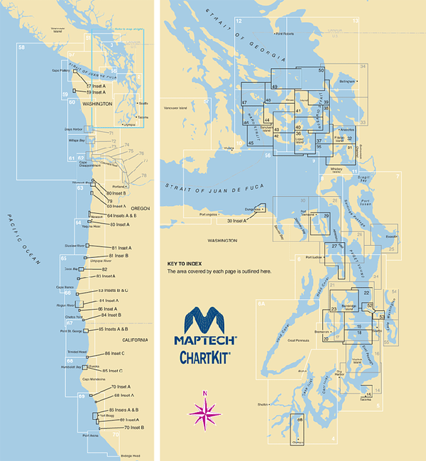 ChartKit Region 15: Pacific Northwest to Northern California (5th Ed ...