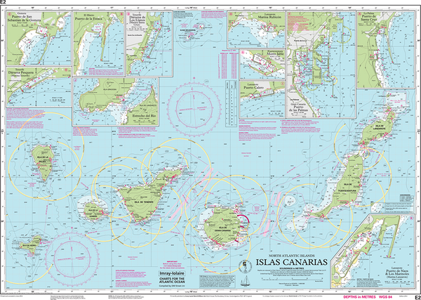 Imray Caribbean Chart E2: Islas Canarias - Captain's Nautical Books ...