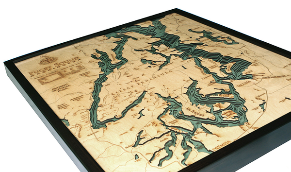 WoodChart of Puget Sound, Washington - Captain's Nautical Books & Charts