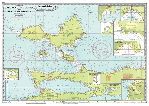 Imray Caribbean Chart D12: Carupano to Cumana and Isla de Margarita ...